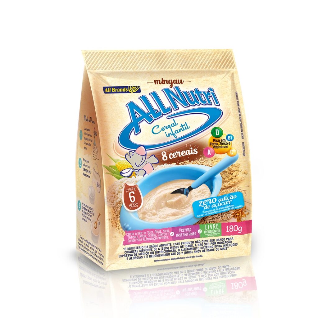 Mingau 8 Cereais Zero Adição De Açúcar All Brands - Indústria de ...